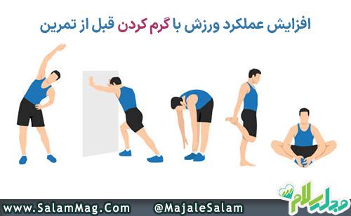 افزایش عملکرد ورزش با گرم کردن قبل از تمرین مجله پزشکی سلام